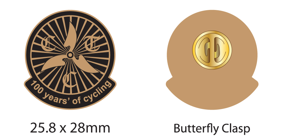 Centenary Enamelled Lapel Badges